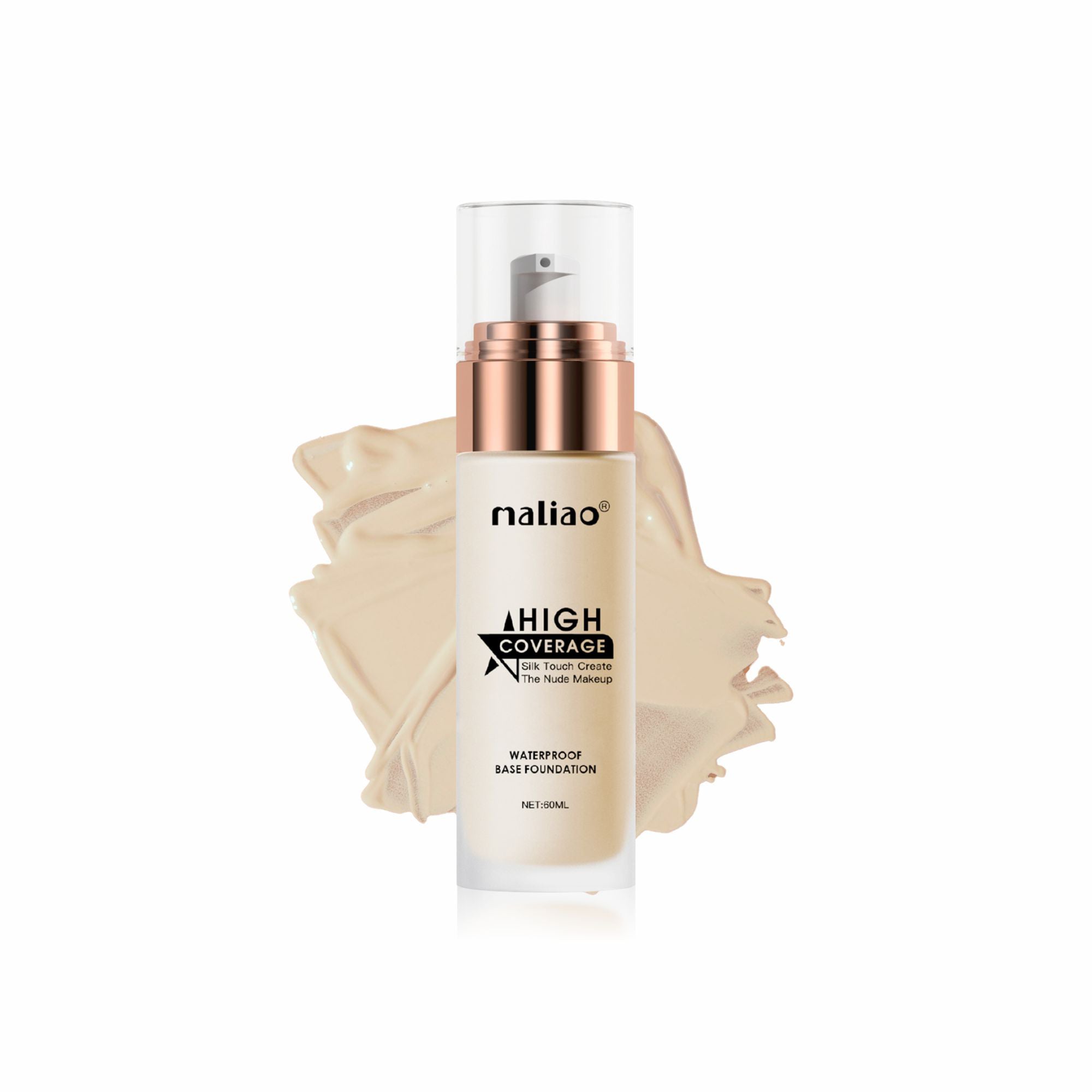 Maliao High Coverage Waterproof Base Foundation - Flawless All-Day Wea